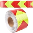 1Roll 2inch X 33ft Reflective Hazard Warning Tape Yellow Red High ...