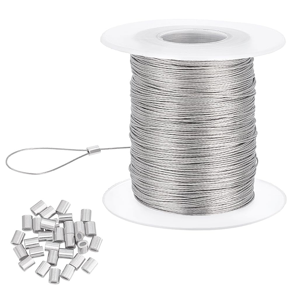 1Roll 328 Feet 0.5mm Heavy Duty Picture Hanging Wire 304 Stainless ...
