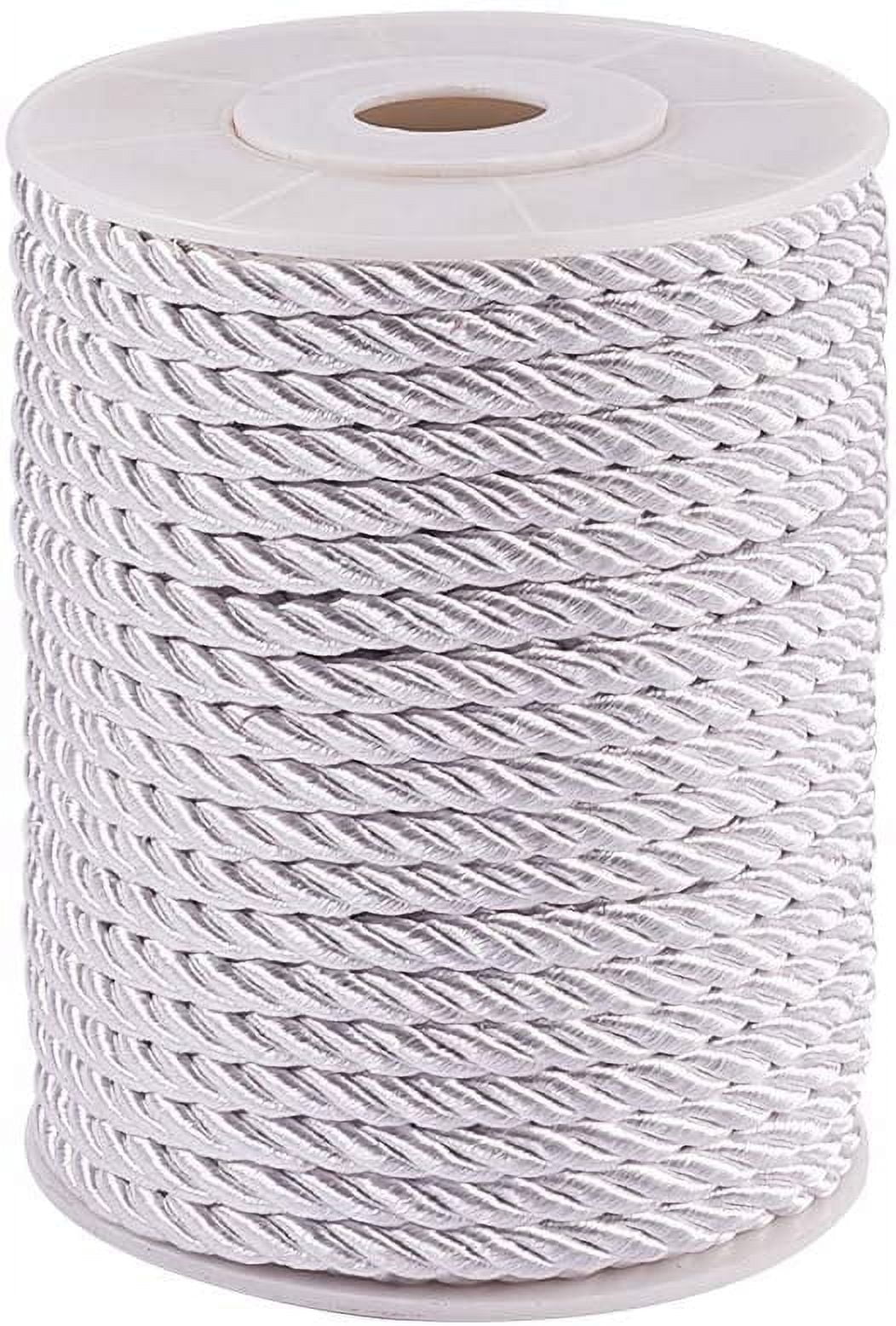 1Roll 5mm/ 18 Yards Twisted Cord Rope for Crafts Nylon Grad Cords Trim ...