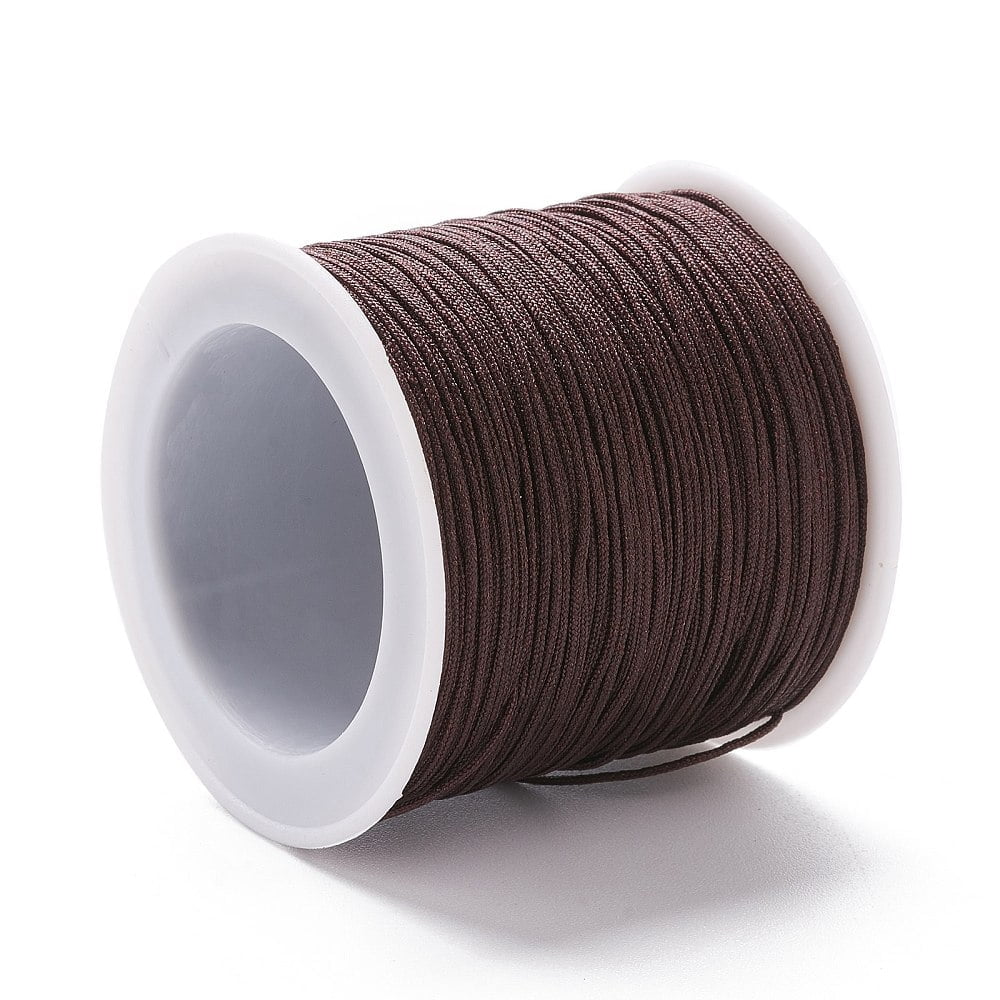 1Roll Nylon Thread DIY Material for Jewelry Making Coconut Brown 0.8mm ...