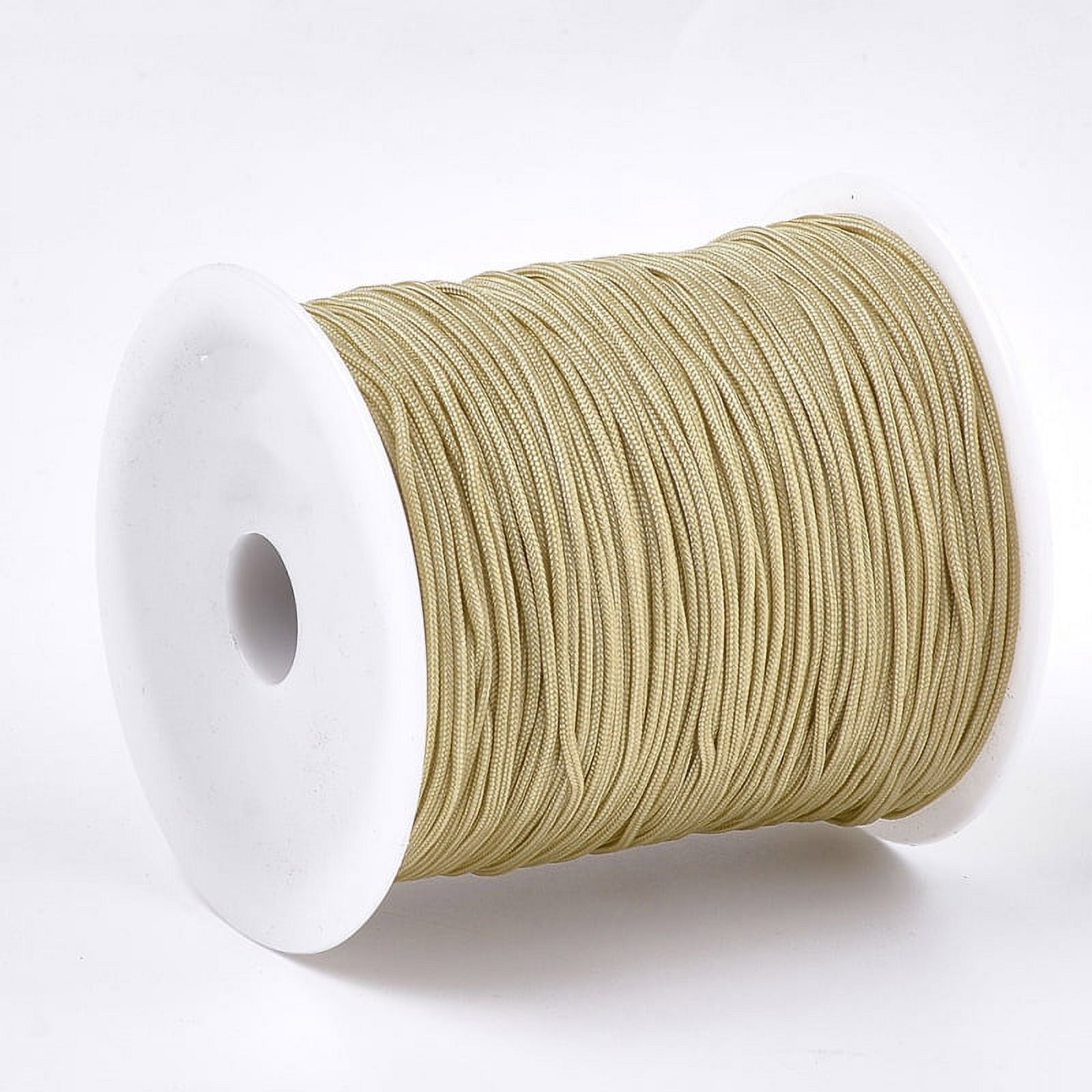 1Roll Nylon Thread Pale Goldenrod 1.5mm About 120.29 yards(110m)/Roll ...