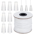 1Roll Nylon Thread with 10Pcs Plastic Clock Blinds White 2mm 50m/roll ...