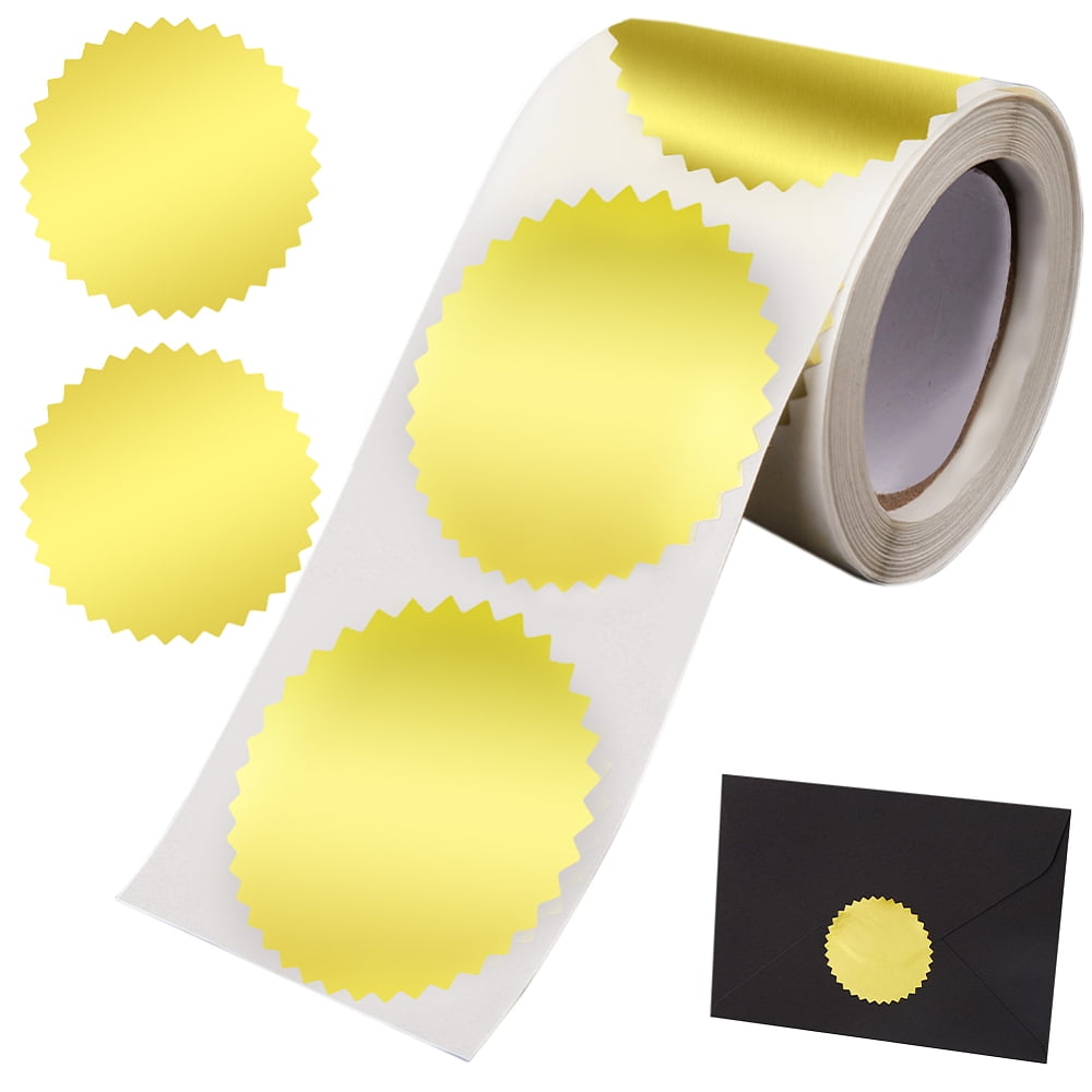 1Roll Paper Self-Adhesive Serrated Edge Awards Blank Stickers for ...