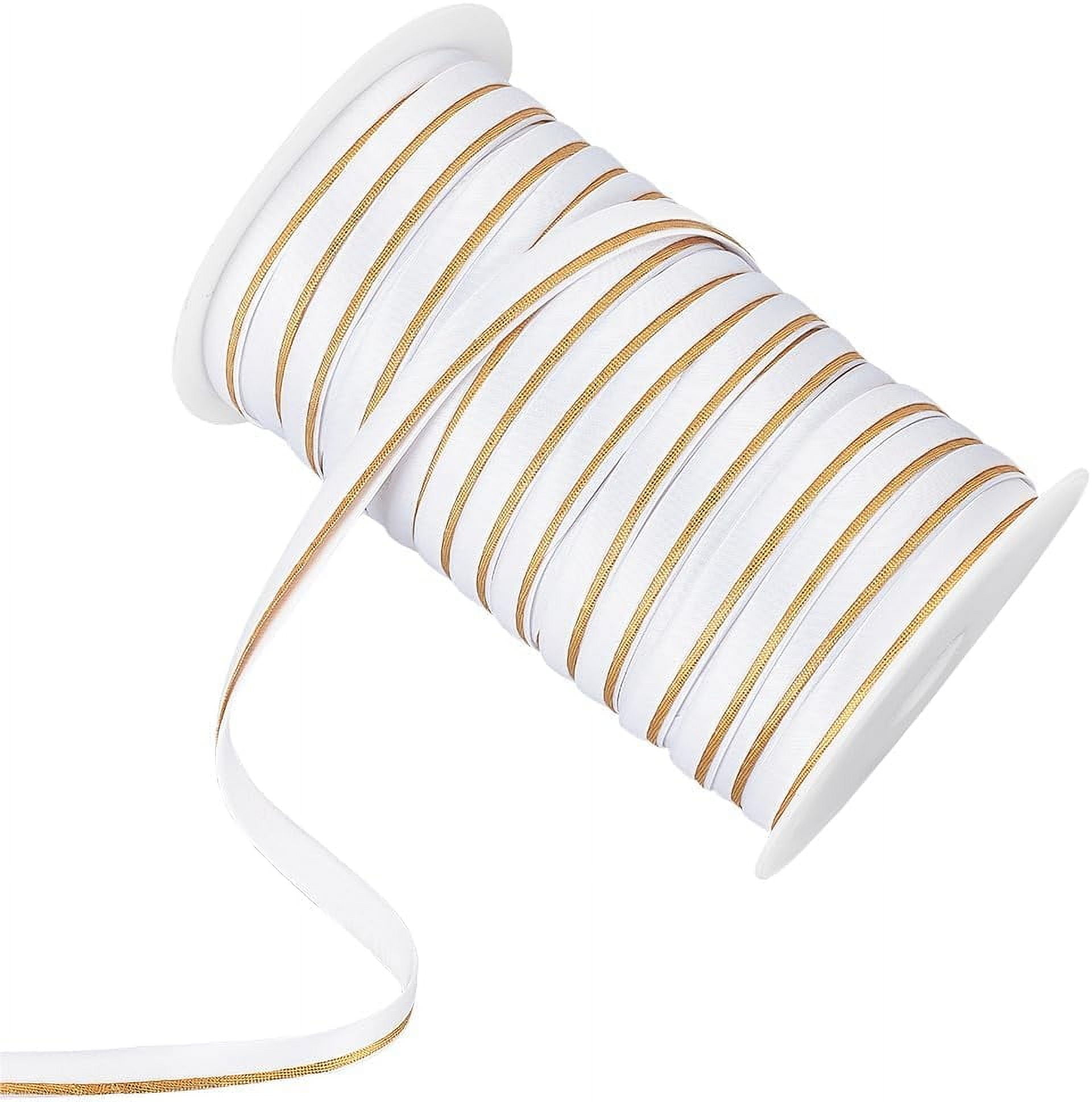 1Roll Polyester Satin Piping Ribbon Two Tone Ribbon for Clothing ...