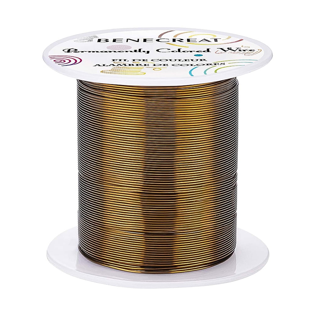 1Roll Round Copper Wire for Wire Wrapped Jewelry Making Bronze 22 Gauge ...