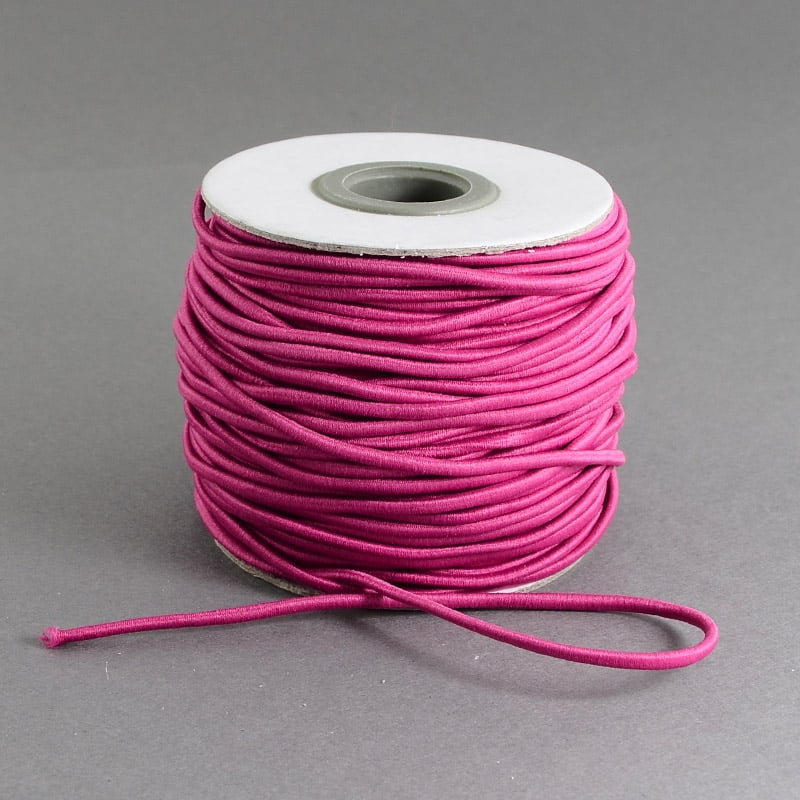 1Roll Round Elastic Cord with Nylon Outside and Rubber Inside Medium ...