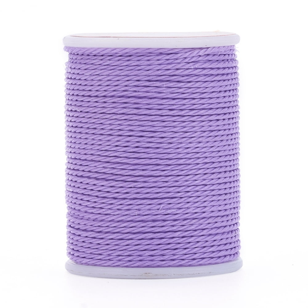 1Roll Round Waxed Polyester Cord Taiwan Waxed Cord Twisted Cord Lilac ...