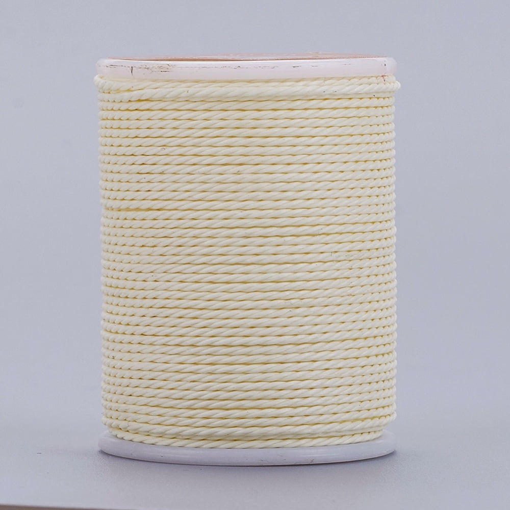 1Roll Round Waxed Polyester Cord Taiwan Waxed Cord Twisted Cord ...
