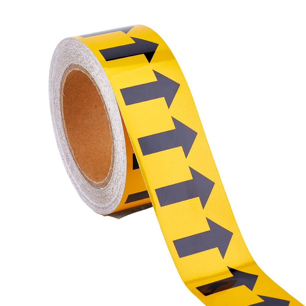 1Roll Self Adhesive Arrow Label Stickers Tape Waterproof Directional ...