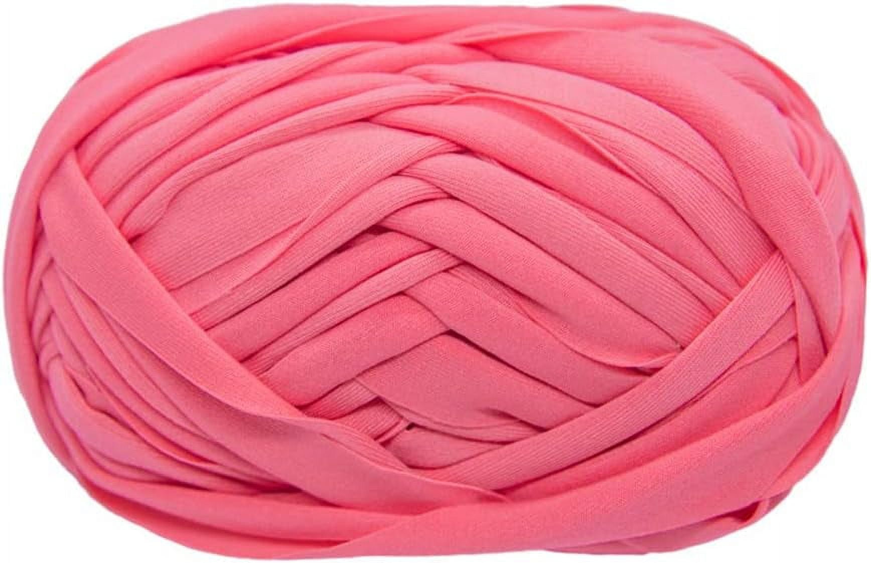 1Roll T-Shirt Yarn Knitting Yarn Fabric Crochet Cloth for Summer Hand ...