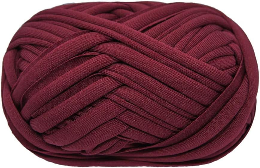 1Roll T-Shirt Yarn Knitting Yarn Fabric Crochet Cloth for Summer Hand ...