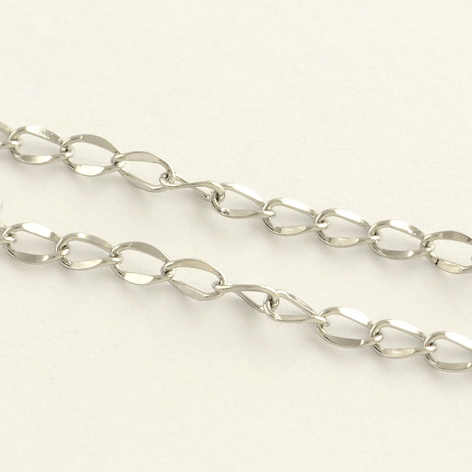 1Roll Tarnish Resistant 304 Stainless Steel Curb Chains with Spool ...