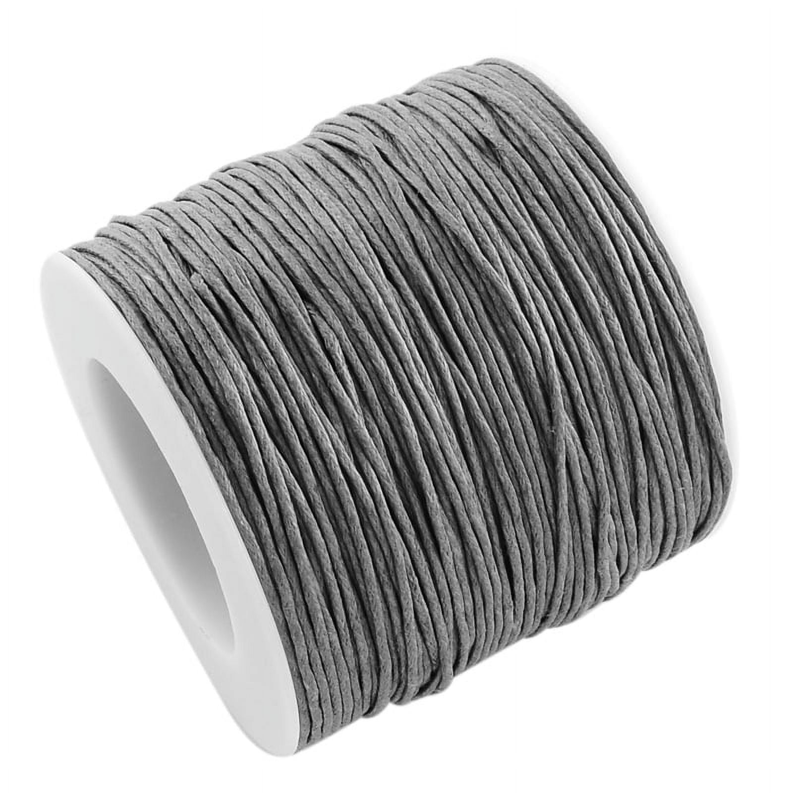 1Roll Waxed Cotton Thread Cords Gray 1mm about 10.93 yards(10m)/roll ...