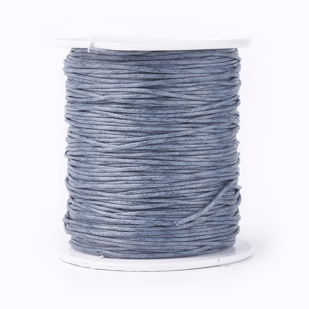 1Roll Waxed Cotton Thread Cords Gray 1mm about 100yards/roll - Walmart.com