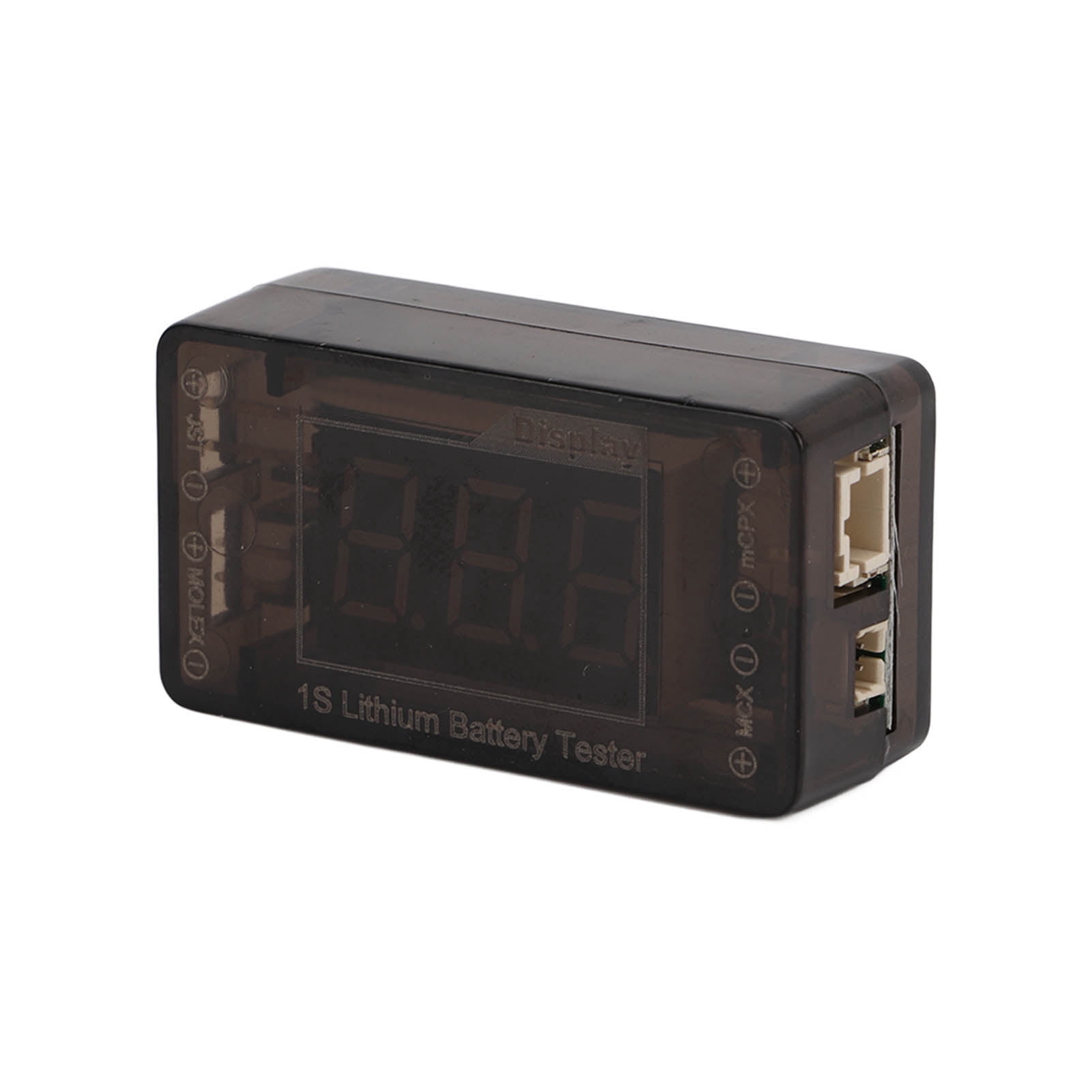 1S LiPo/LiFe/LiHv Battery Tester, JST//MCPX/MCX Plugs, Accurate Voltage ...