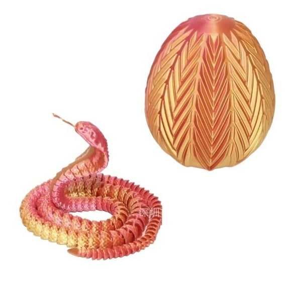 1SET 10CM SHELL + 60 DRAGON 3D printed ornament snake egg combination ...