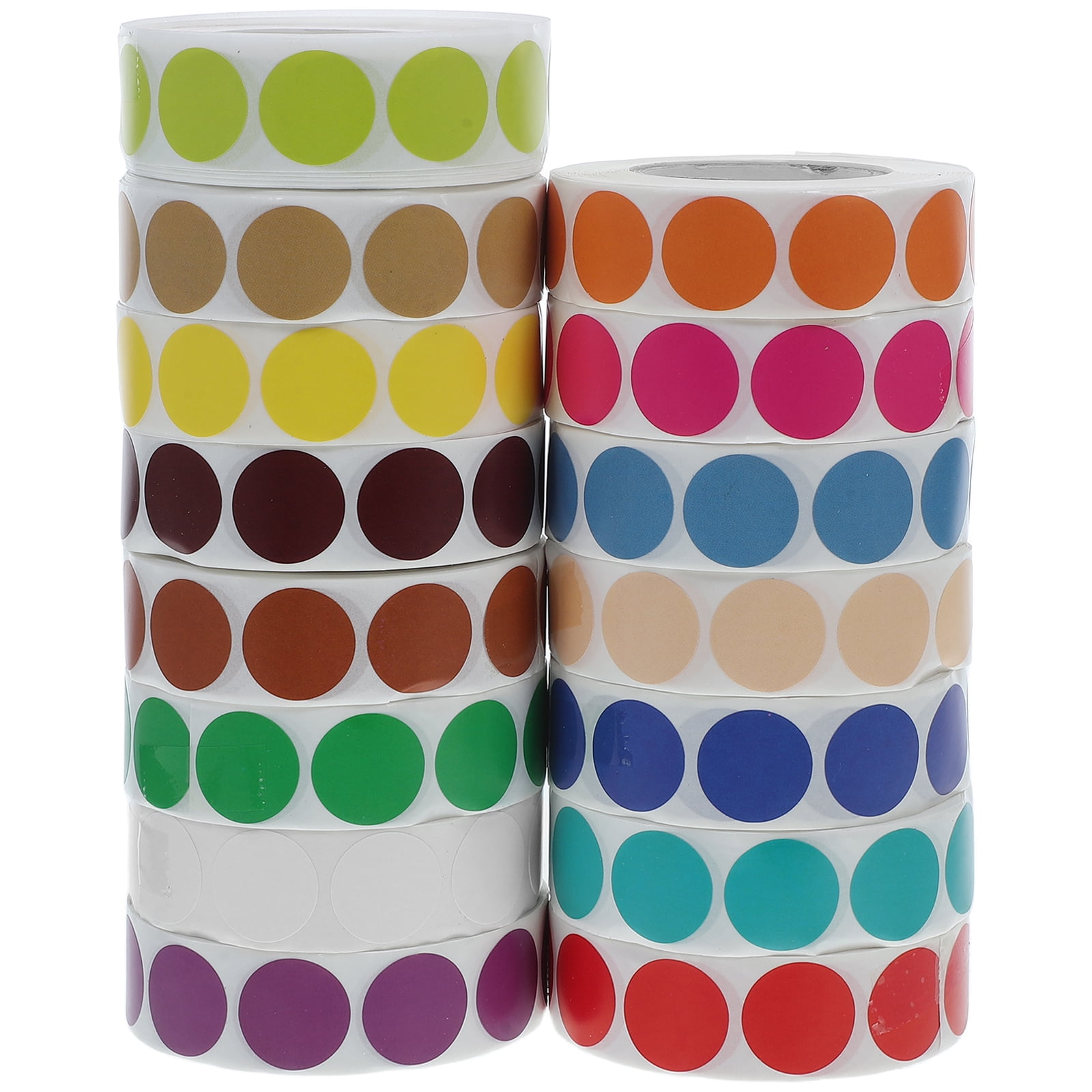 1Self Adhesive Color Coding Dot Stickers Round Shape Ideal Size for ...