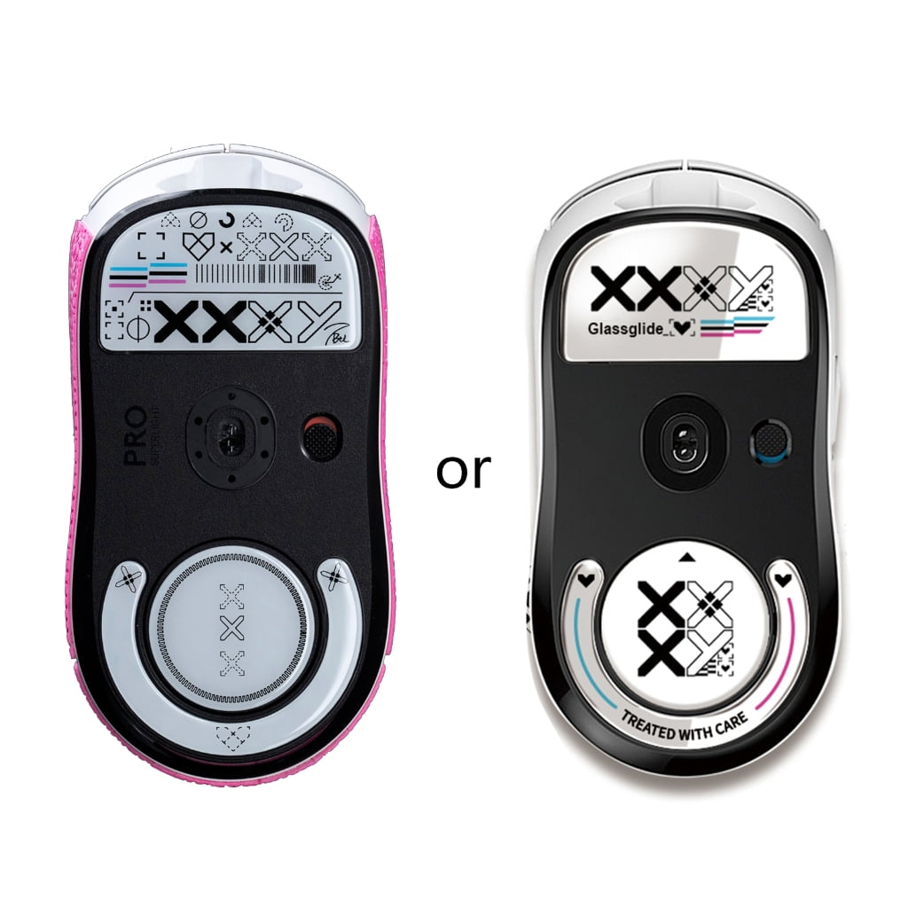 1Set 0.8mm Glass Mouse Feet Skates Mouse Stickers Pad for Logitech G ...