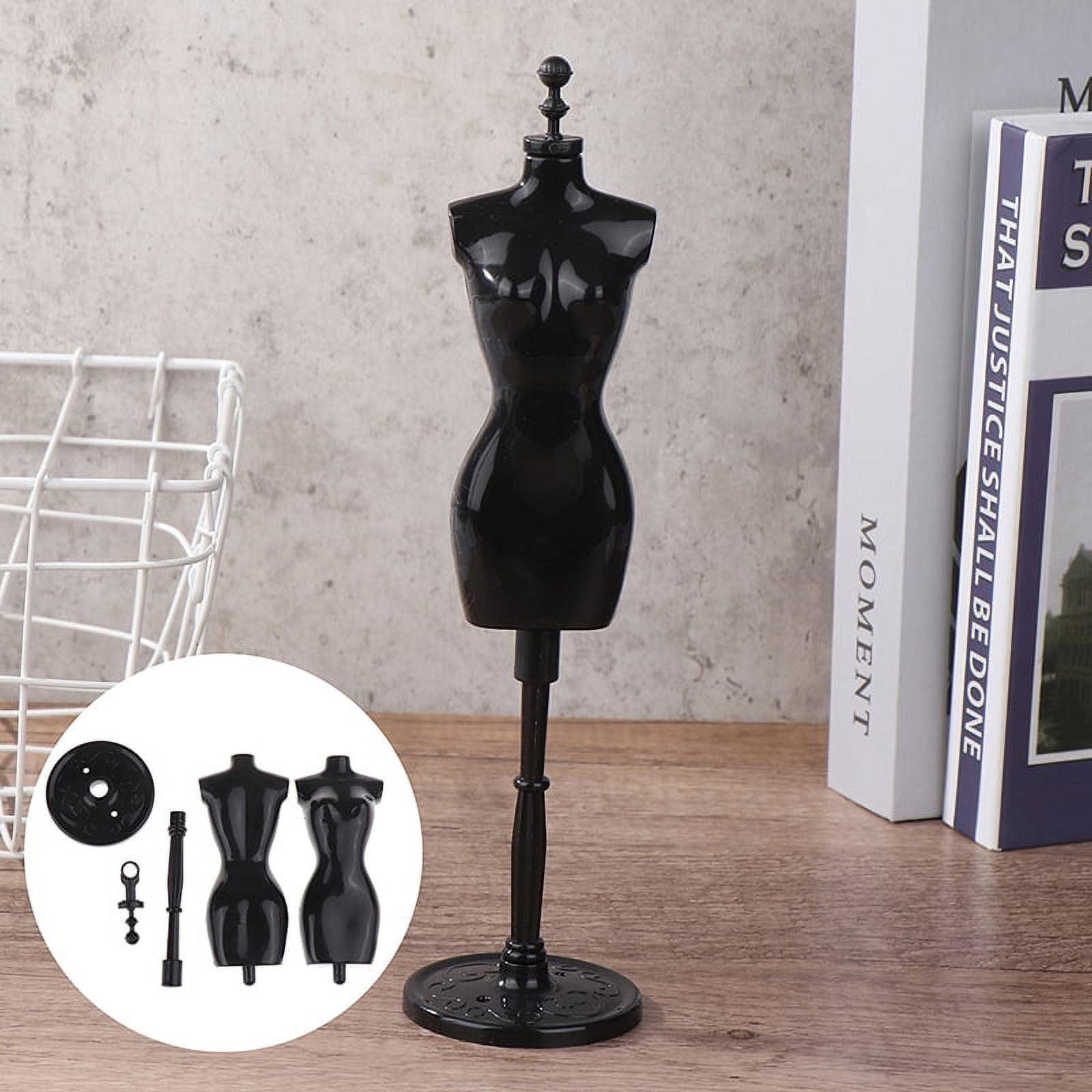 1Set 1:6 Dollhouse Miniature Mannequin Coat Hanger Skirt Support ...