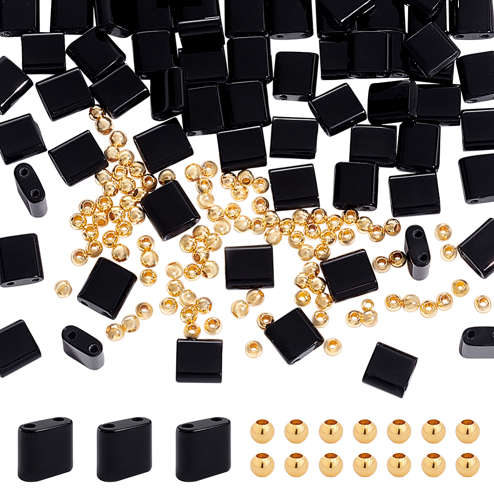 1Set 1 Strand Rectangle Natural Black Onyx(Dyed & Heated) Beads Strands ...