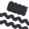 1Set 10 Yard Polyester Wavy Fringe Trim Ribbon Wave Bending Lace Trim ...