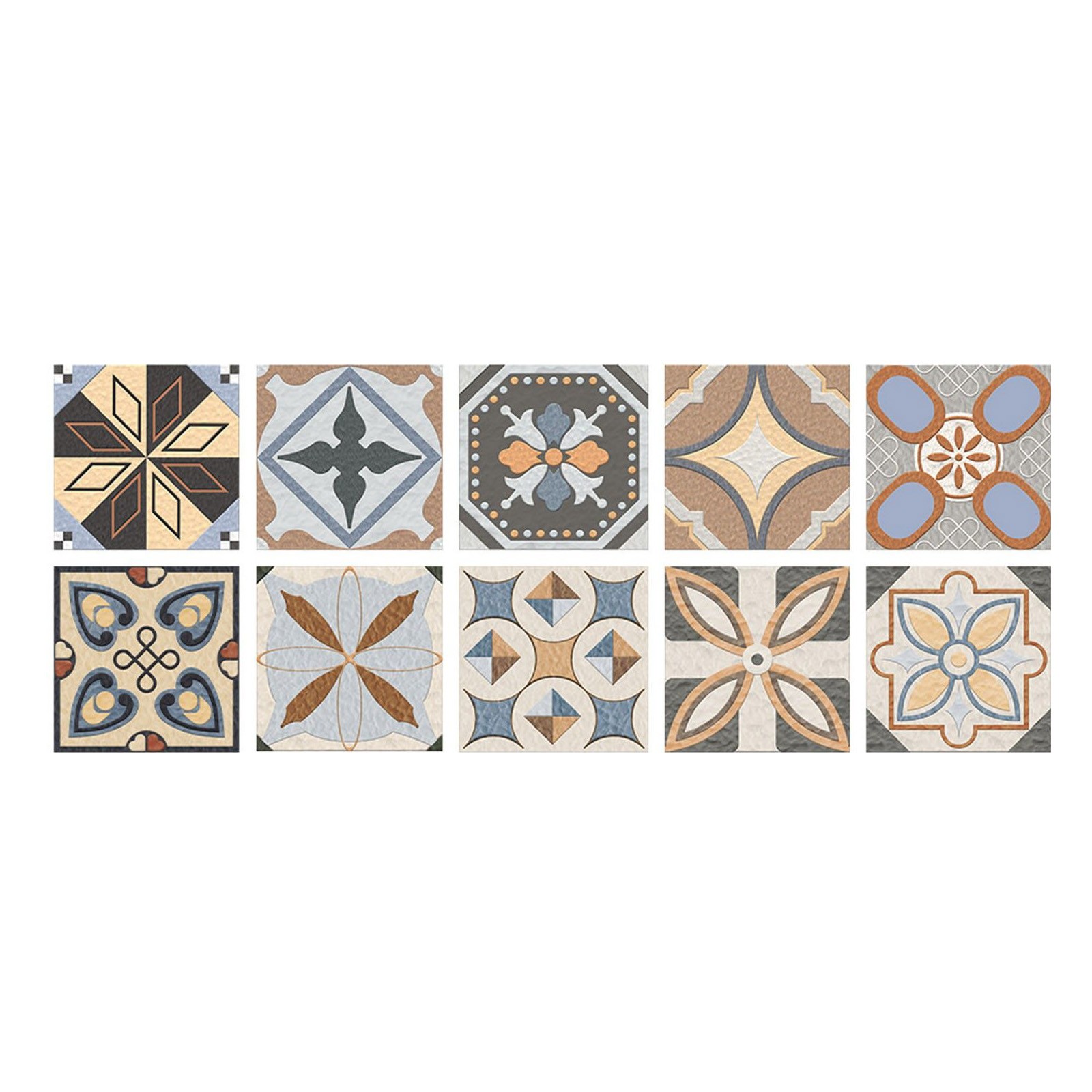 1Set 10PC 3D Tile Sticker Self DIY Tile Wall Sticker Craft Stickers for ...