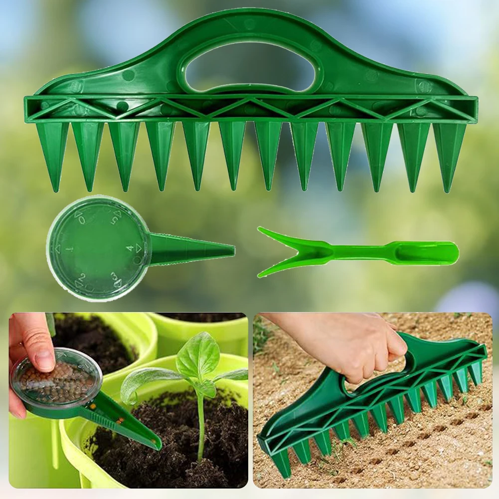 1Set 12 Holes Handheld Seeds Planter Seed-in Soil Digger Planter ...