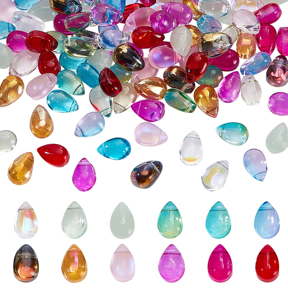 1Set 120Pcs 12 Colors Transparent Glass & Lampwork Beads Sets Top ...
