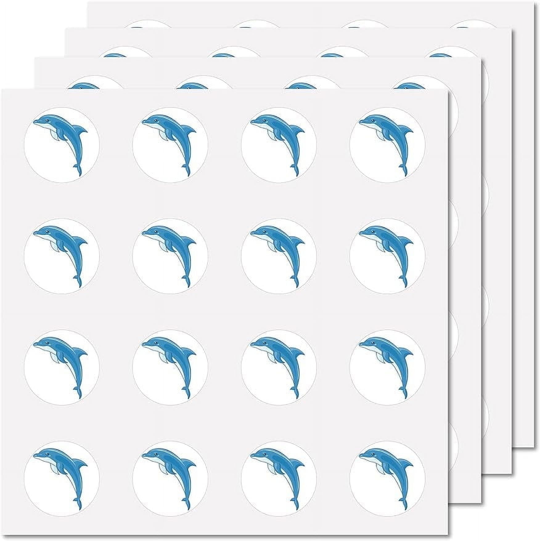 1Set 128Pcs Dolphin Stickers Underwater Planner Stickers Ocean Animal ...