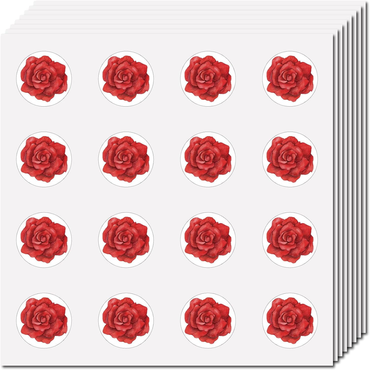1Set 128Pcs Red Roses Stickers Helmet Sticker Decals Self-Adhesive ...