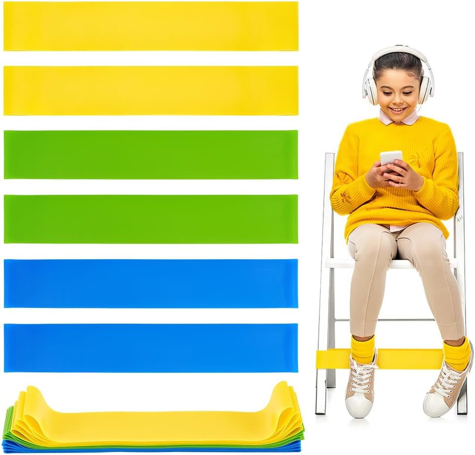 1Set 12Pcs Chair Bands for People with Fidgety Feet 3 Colors Stretch ...