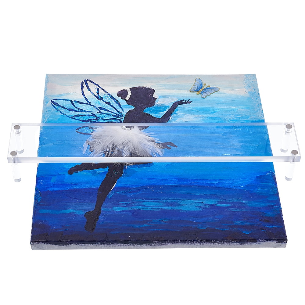 1Set 14inch Artist Leaning Bridge Transparent Acrylic Wrist Rest Art Drawing Tool for Steady ...