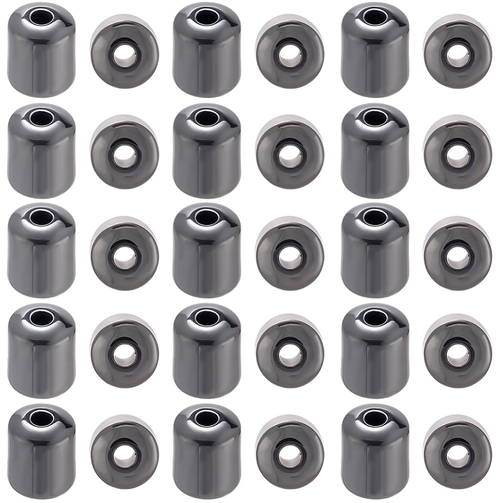 1Set 150Pcs Non-Magnetic Hematite Beads Column Black 4x5mm Hole: 1mm ...