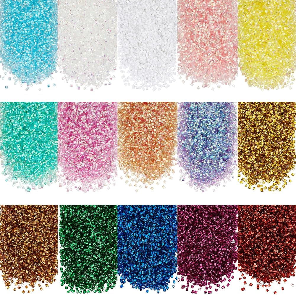 1Set 150g 15 Colors Bingsu Beads 3mm Mixed Iridescent Crispy Bingsu ...