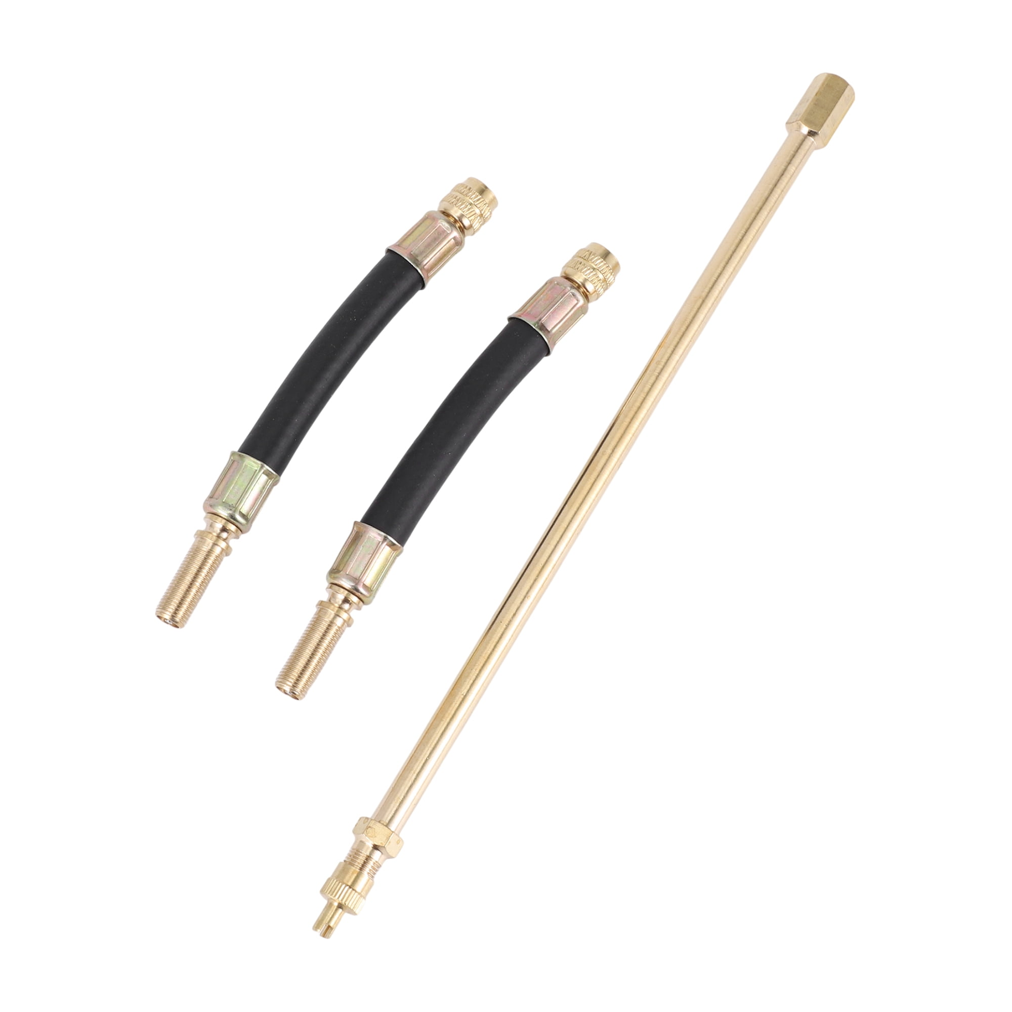 1Set 180 Degrees Copper Tire Valve Extension with Flexible Plastic ...