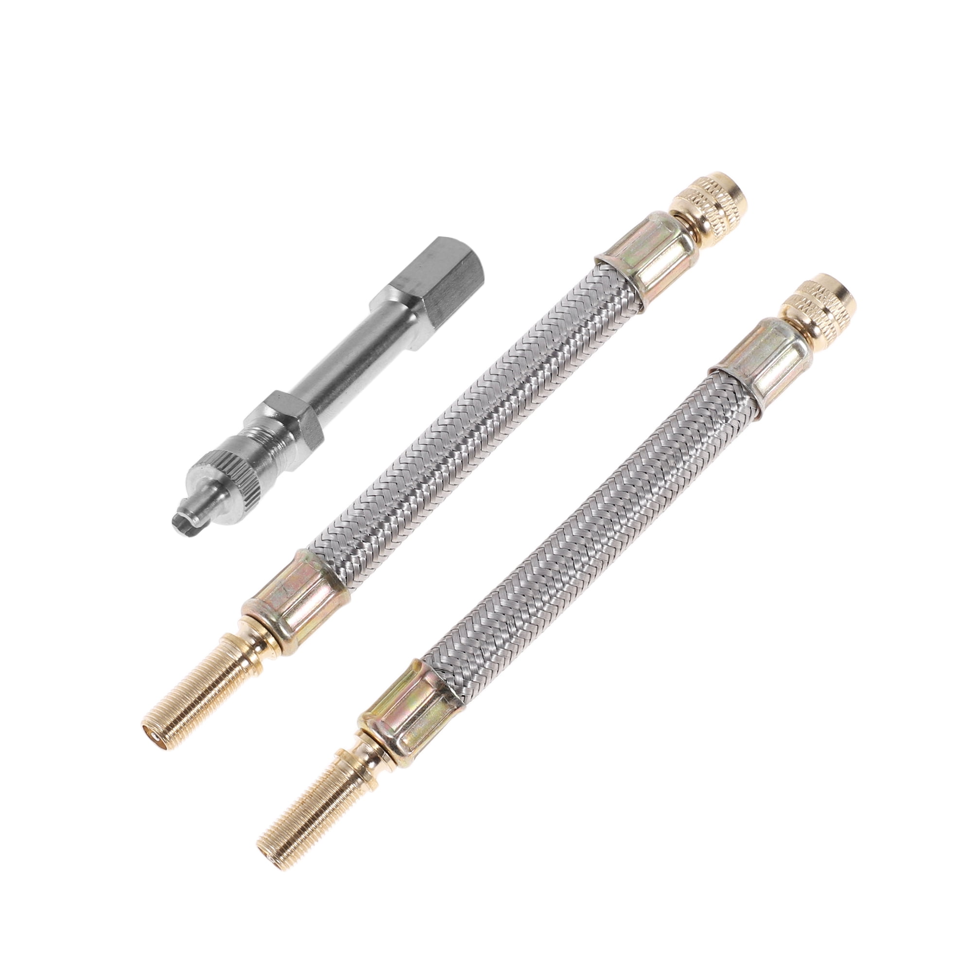 1Set 180 Dergee Copper Tire Valve Extension with Universal Stainless ...