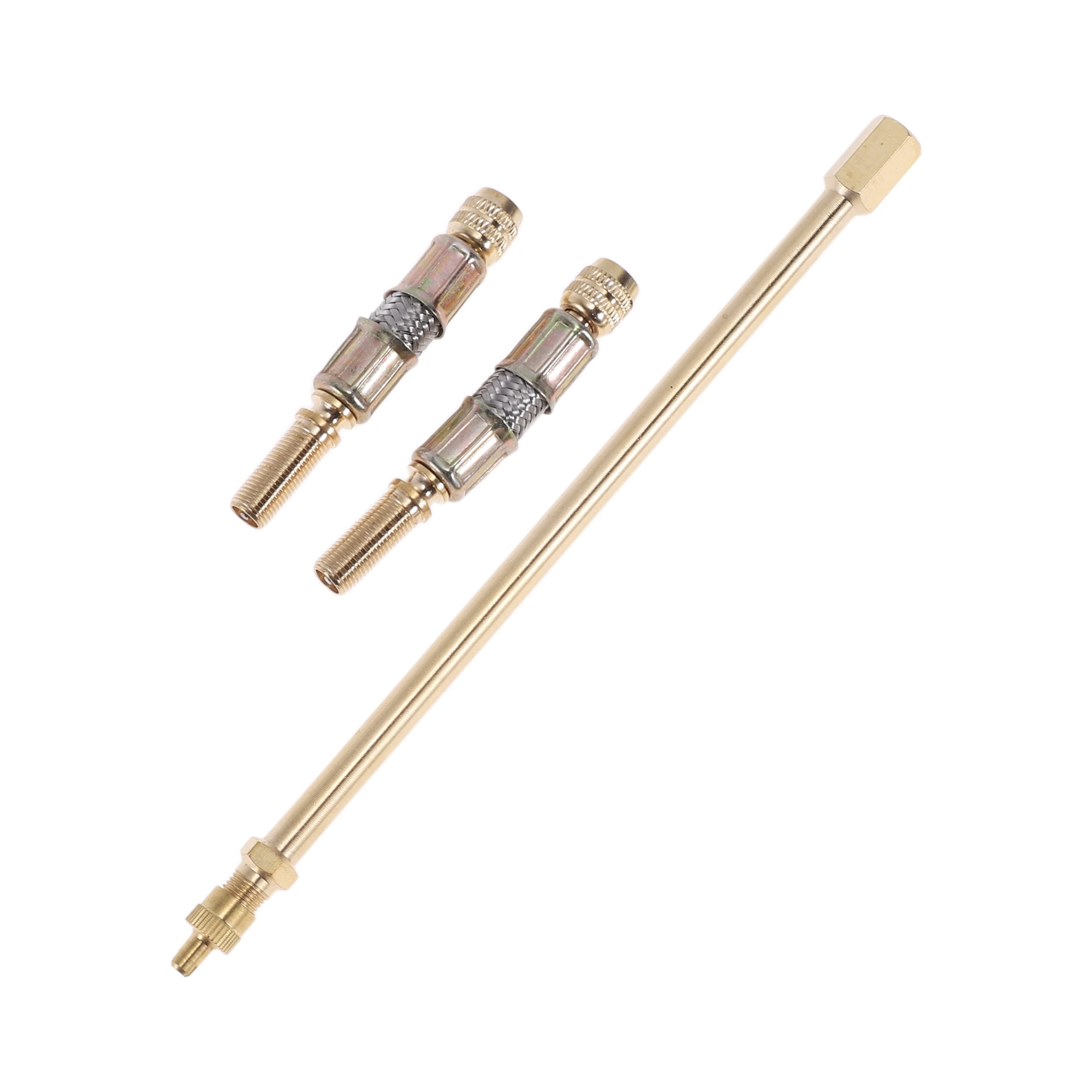 1Set 180 Dergees Copper Tire Valve Extension with Universal Stainless ...
