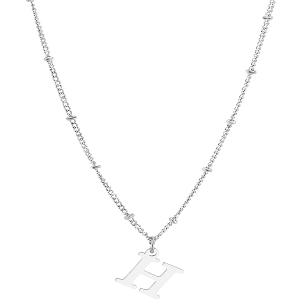 1Set 1Pc Brass Chain & 304 Stainless Steel Letter Pendant Necklaces ...