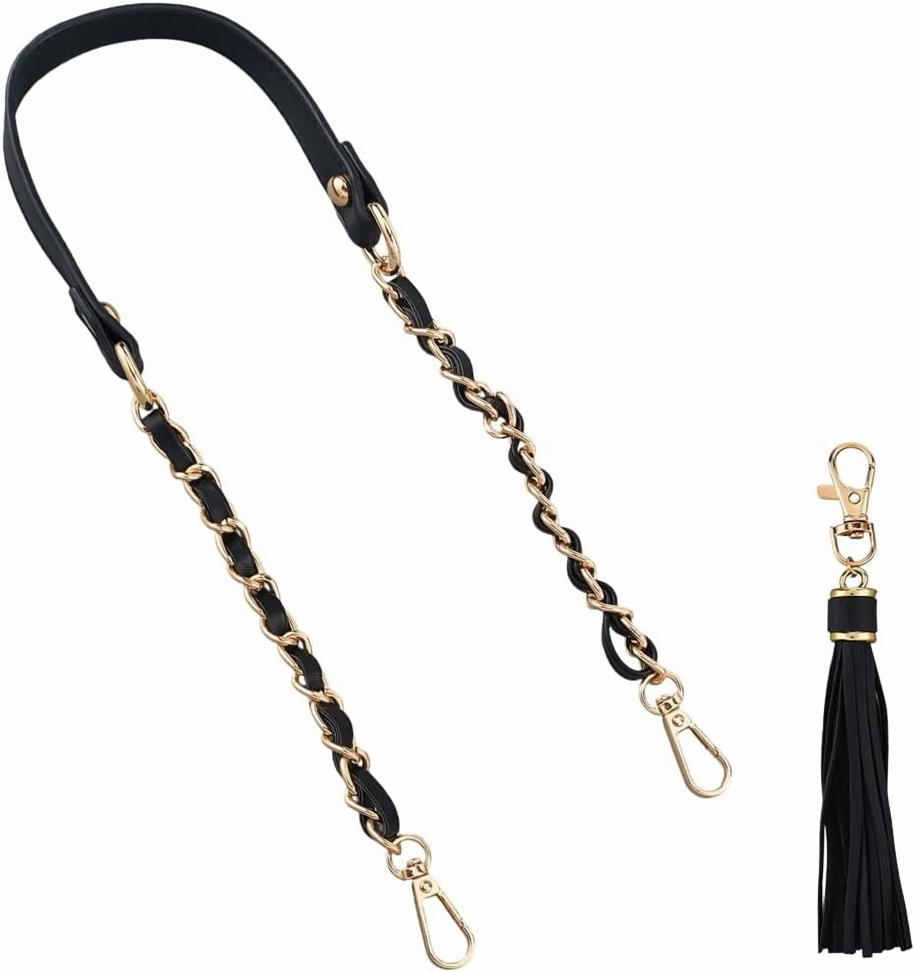 1Set 1Pc Imitation Leather Alloy Purse Chains with 1Pc PU Leather ...