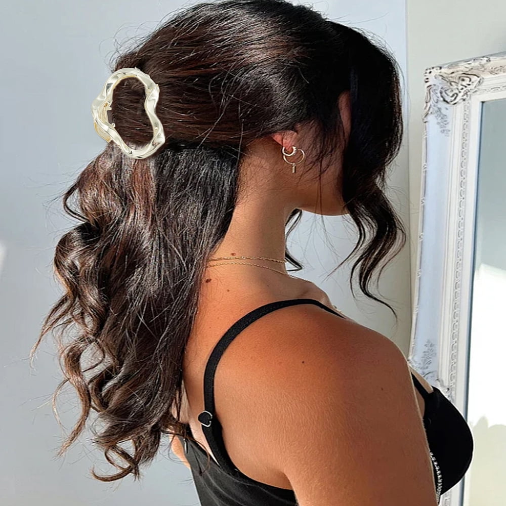 1Set 1Pc Zinc Alloy Claw Hair Clips for Woman Girls Thick Hair Cloud ...