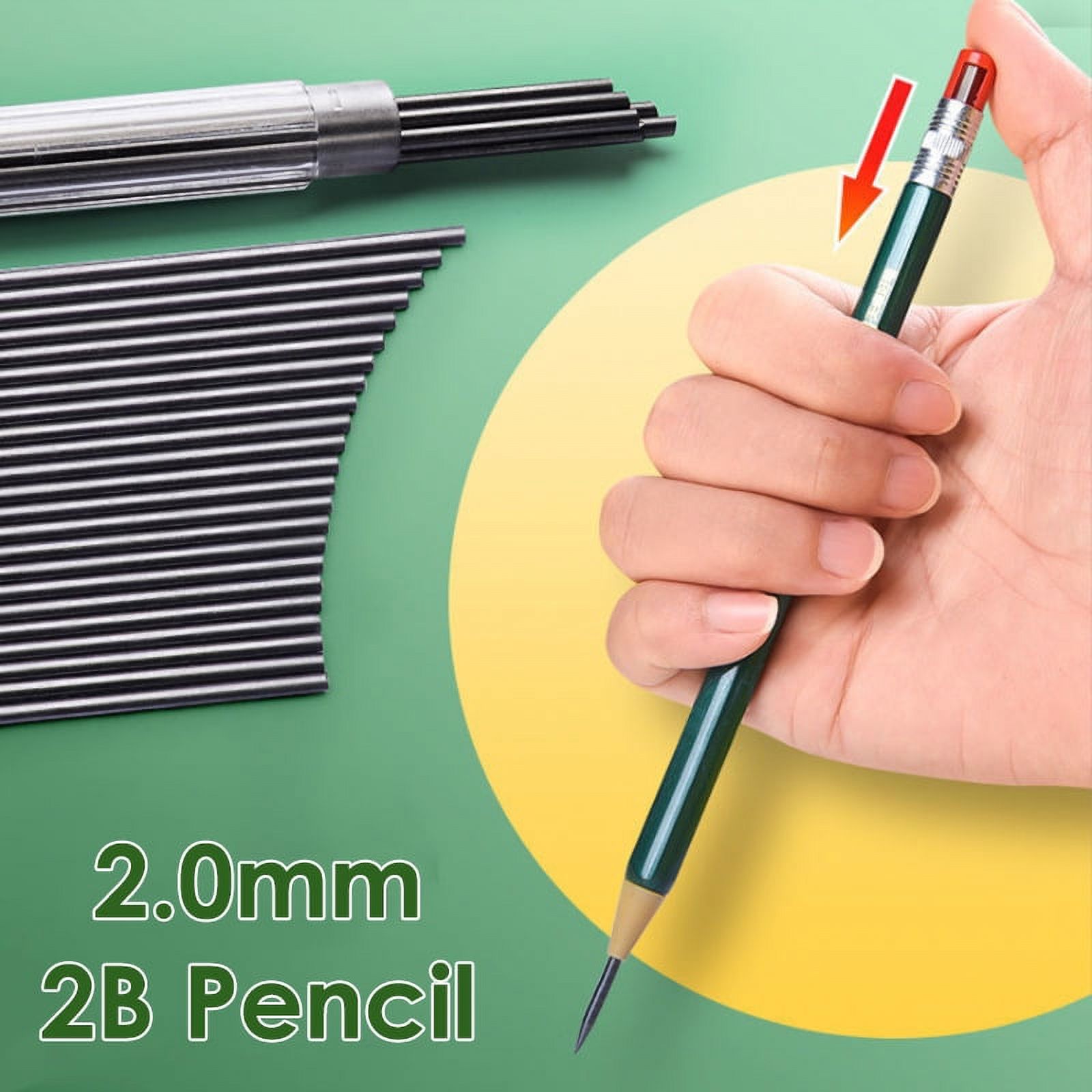 1Set 2.0mm Mechanical Pencil With Refill For Writing Sketch Painting ...