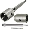 1Set 2 1/2 Inch Concrete Hole Saw with 220mm SDS Plus Shank, 65mm Wall ...