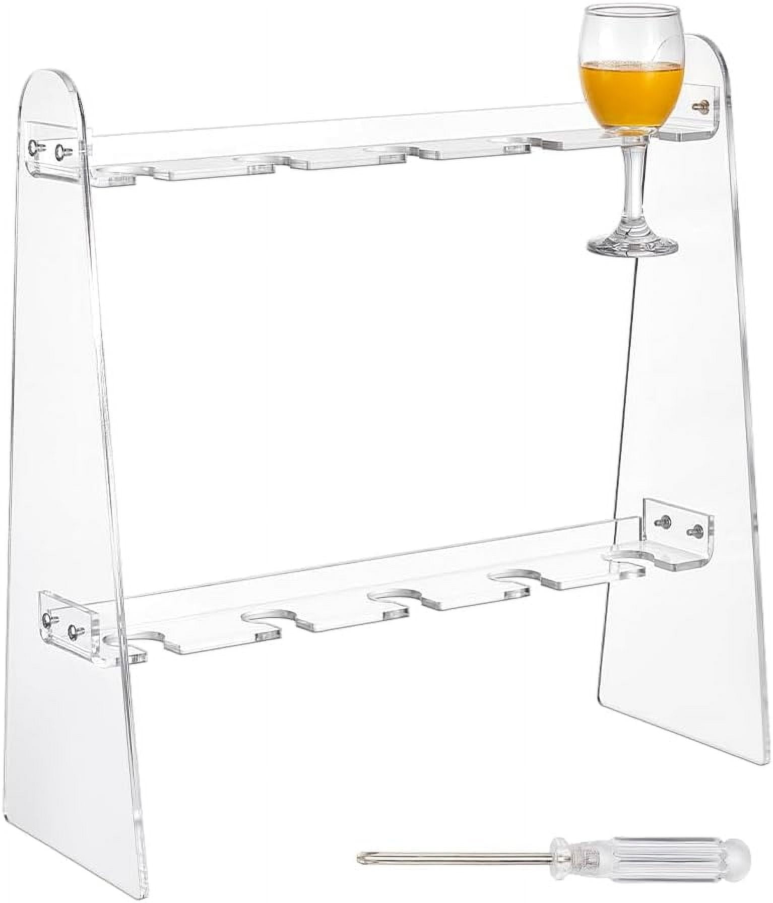 1Set 2 Tier Acrylic Champagne Flute Glass Holder Stand Tabletop ...