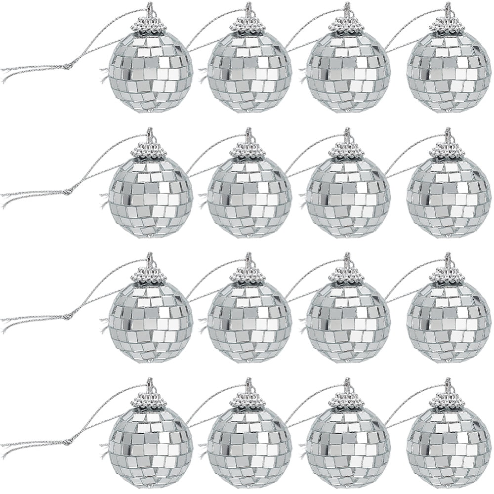 1Set 20Pcs Mirror Ball Reflective Ball Pendants For Party Wedding Glass ...