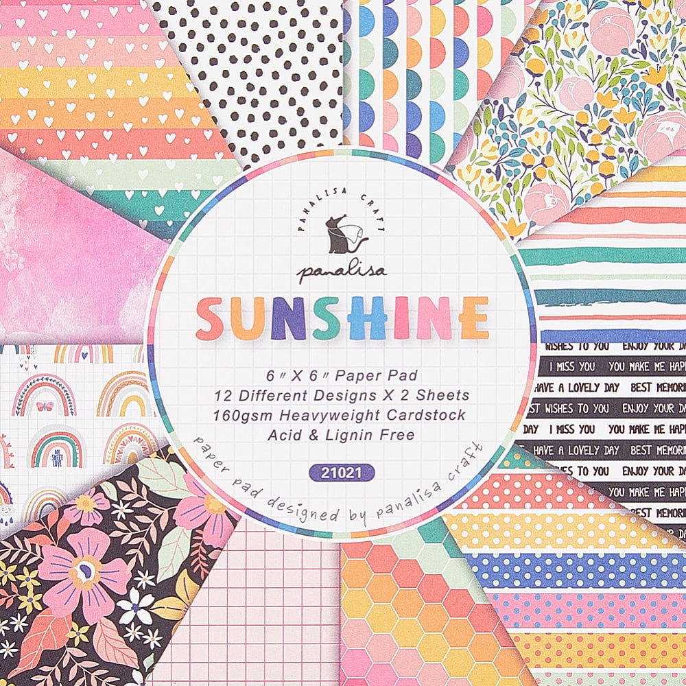 1Set 24Pcs 12 Styles Scrapbook Paper Pads for DIY Album Scrapbook ...