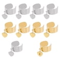 1Set 304 Stainless Steel Open Cuff Finger Rings with 201 Stainless ...