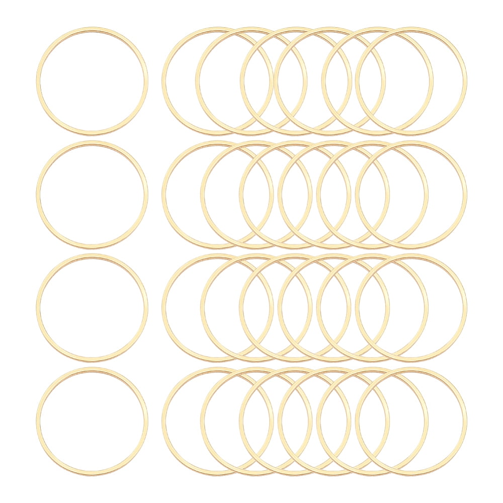 1Set 30Pcs 201 Stainless Steel Linking Ring Golden 20x1mm - Walmart.com
