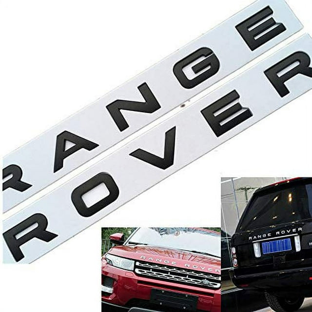 Range Rover 3D Hood Cover Set: Front Letters Emblem, Sports Badge, Car ...