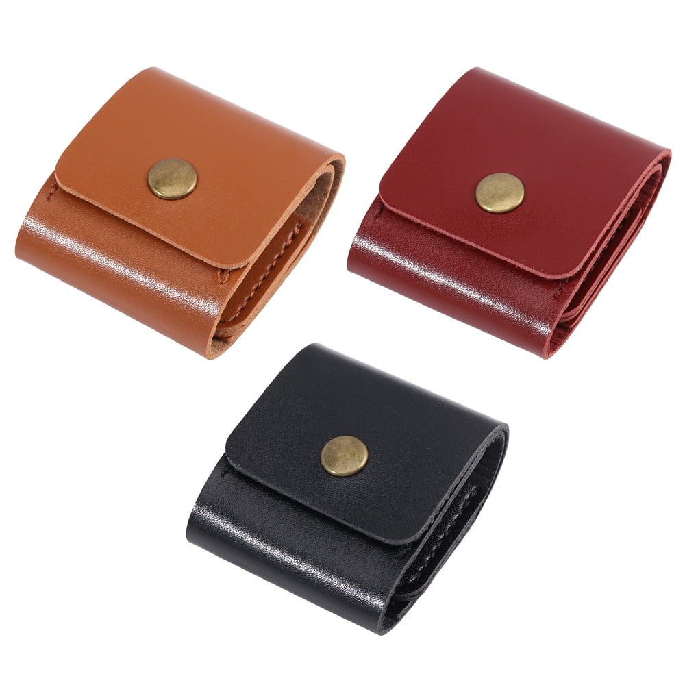 1Set 3Pcs 3 Colors PU Leather Card Case Slim Minimalist Card Holder ...