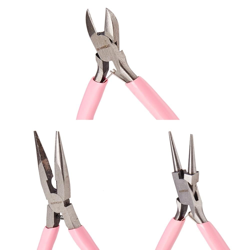 1Set 3pcs Jewelry Pliers Tool Set Professional Precision Pliers for DIY ...